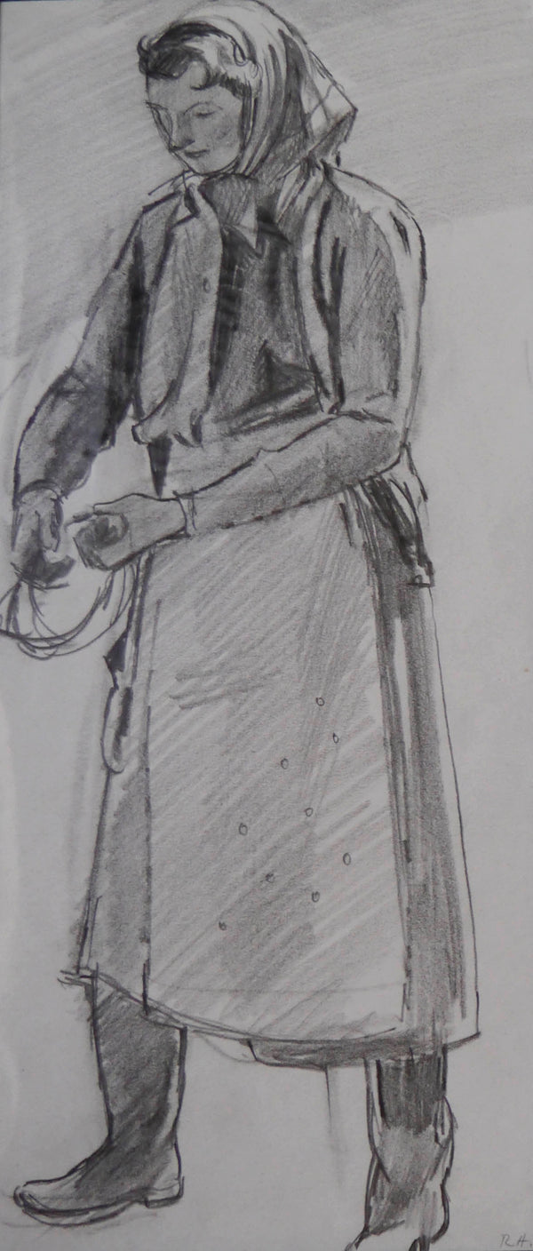 Edith in wellies (Unframed) - Francis Iles Gallery